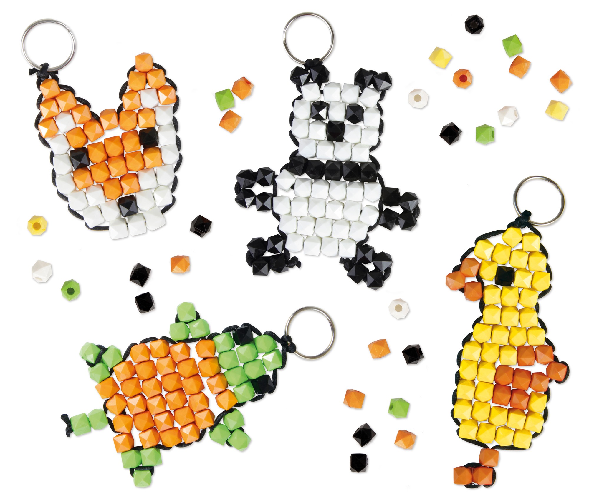 Dyremaskotter med facetformede perler - Legetøj fra Captoy