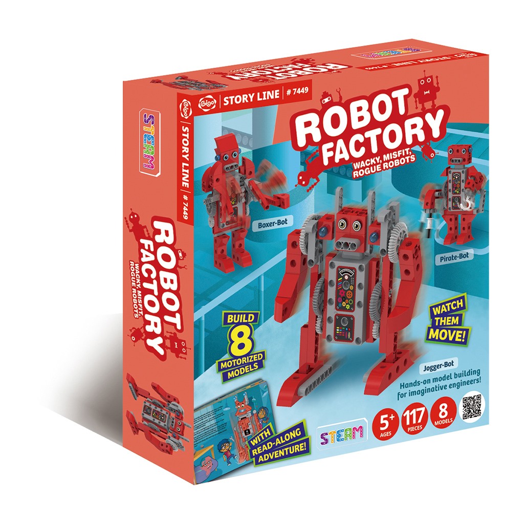 Gigo 7449 Robot fabrik - motoriserede robotter