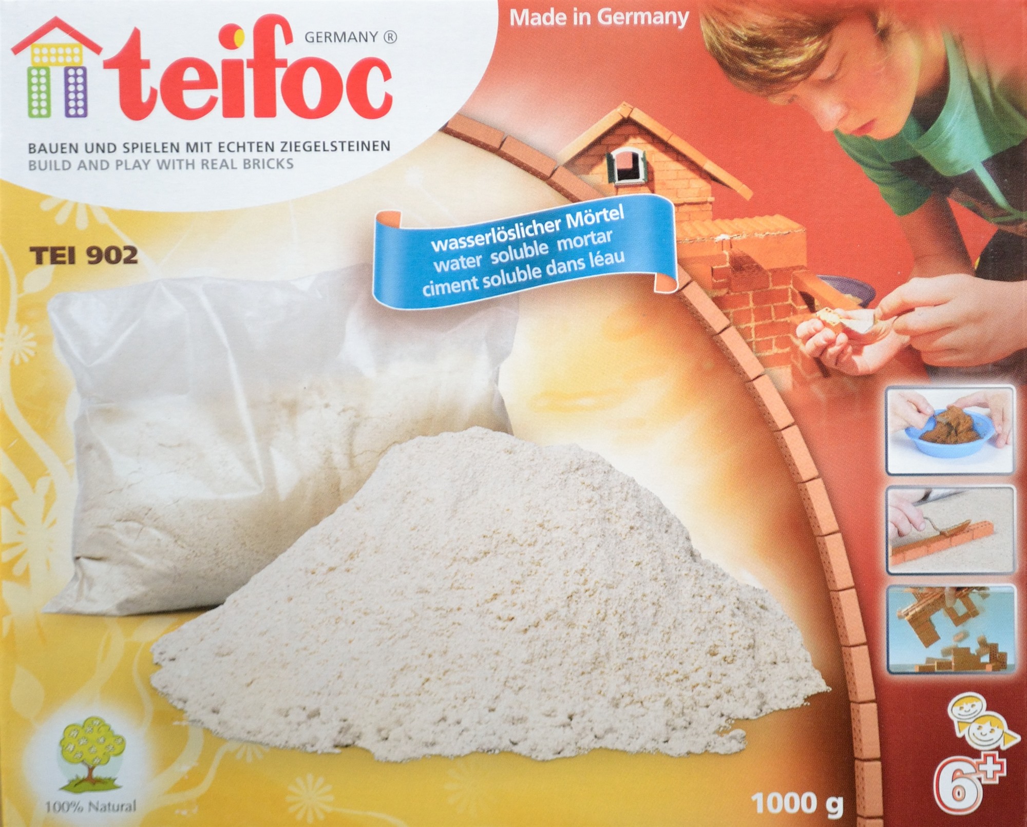 Teifoc 902 byggesæt - 1 kg cement / mørtel