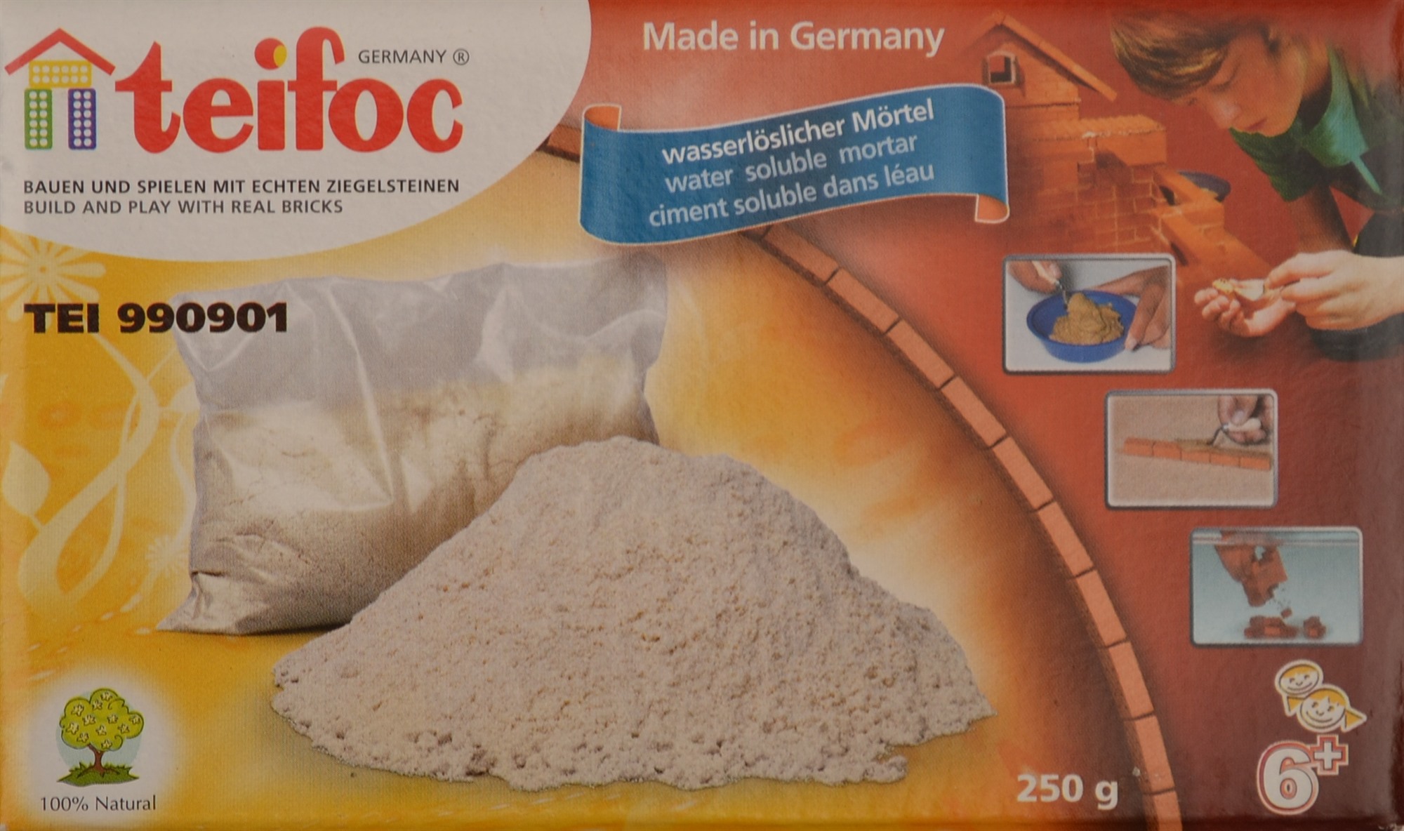 Teifoc 990901byggesæt - 250 g cement / mørtel